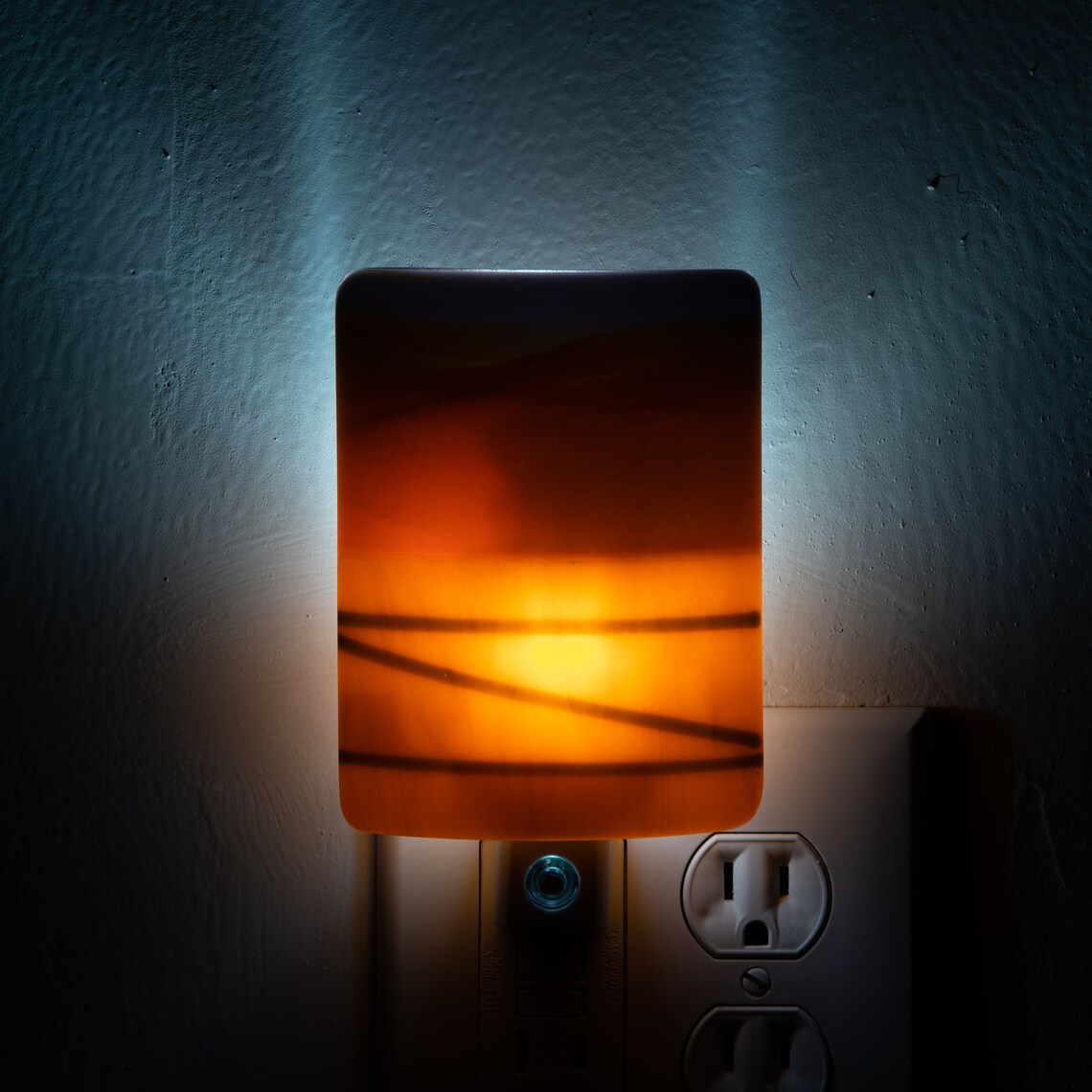 Orange and Amethyst Purple Night Light Adult Night Light | Etsy