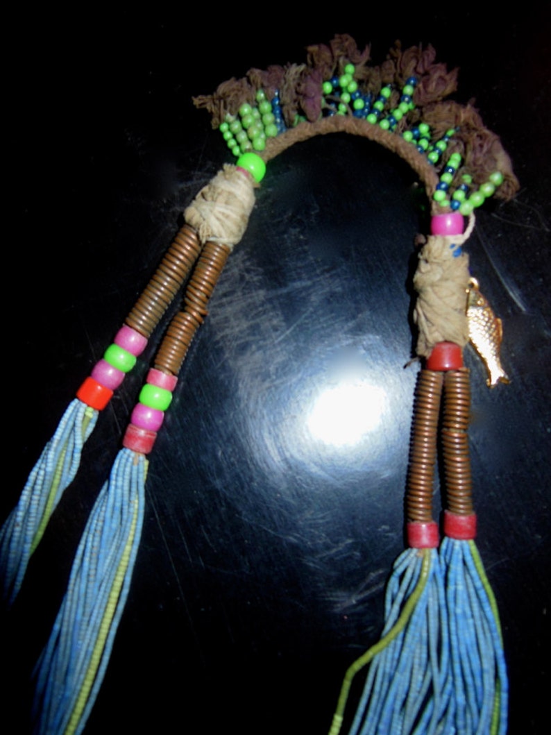 African Tribal Fulani Bead Currency Necklace Old & Spectacular ...