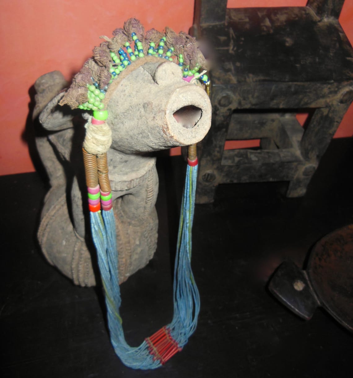 African Tribal Fulani Bead Currency Necklace Old & Spectacular ...