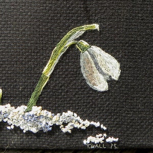 Snowdrop Embroidery - Etsy