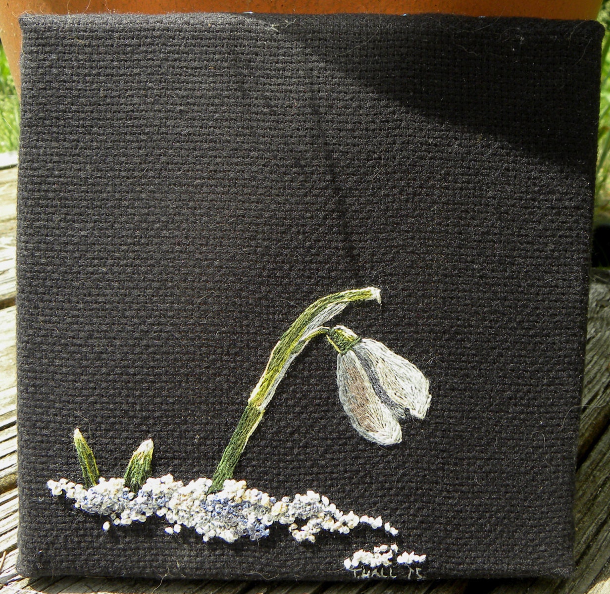 Snowdrop Embroidery - Etsy