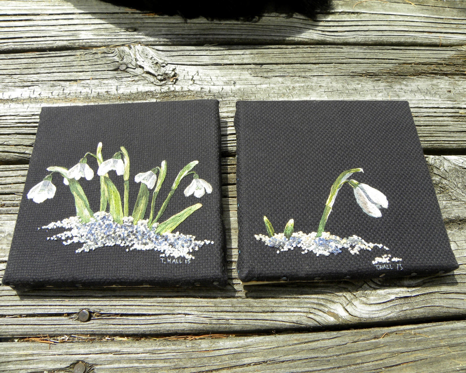 Snowdrop Embroidery - Etsy