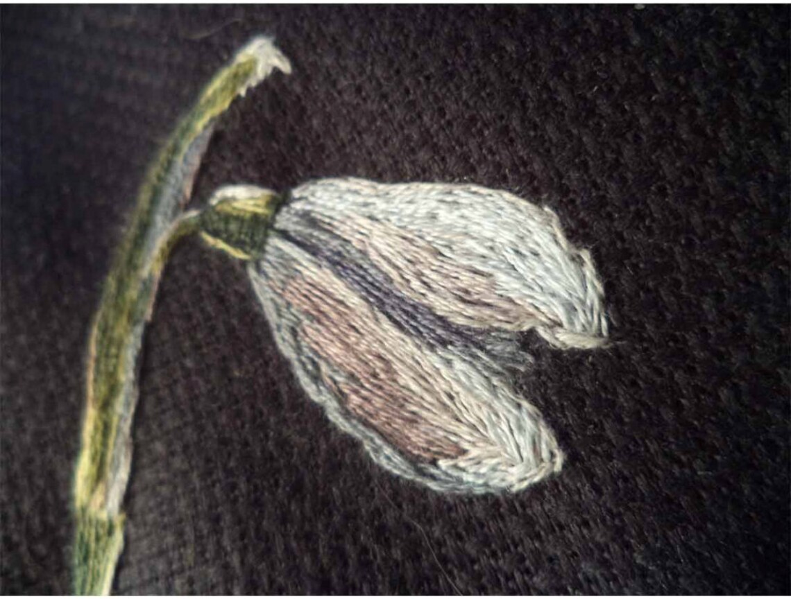 Snowdrop Embroidery - Etsy