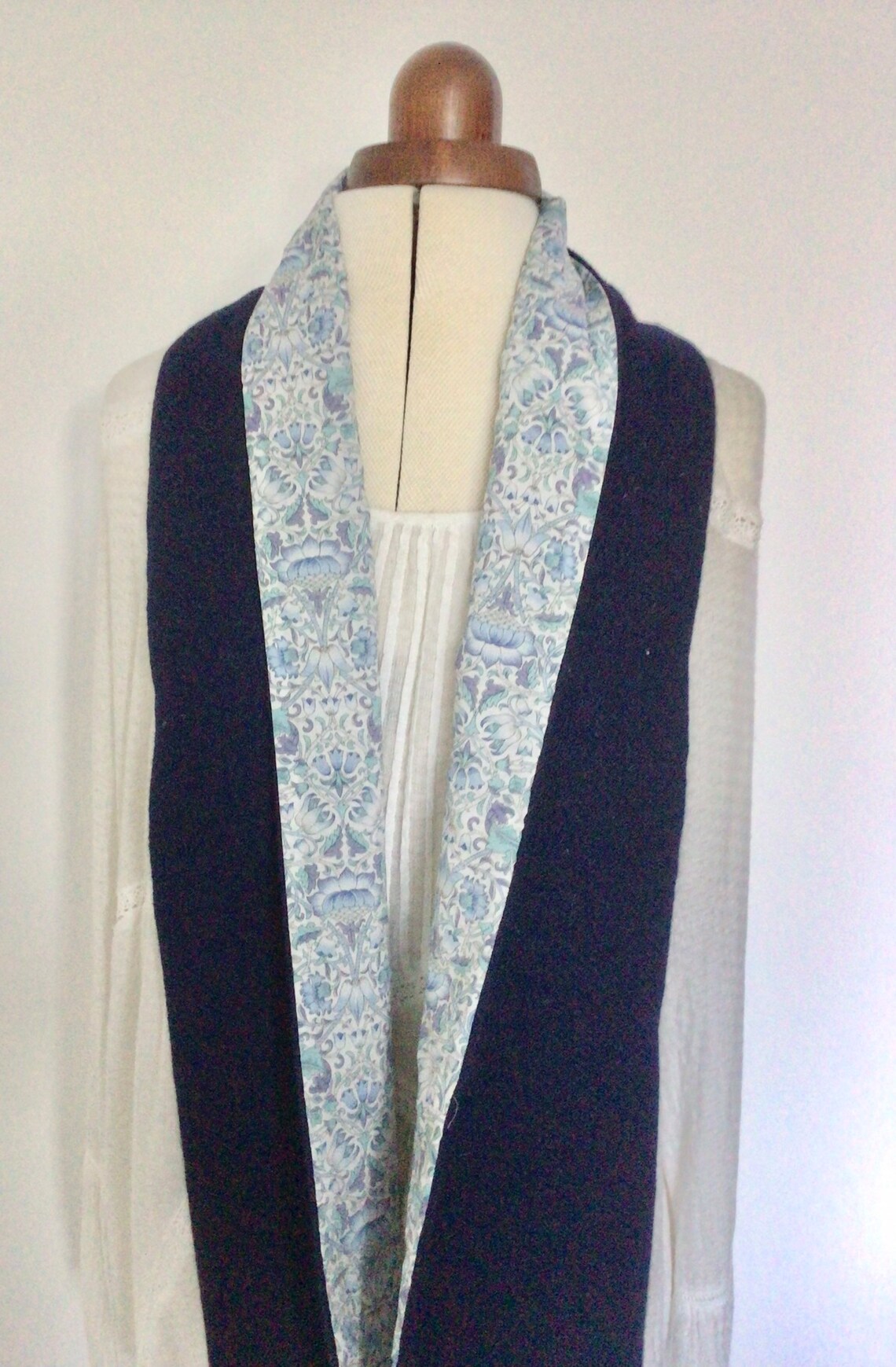 Harris Tweed/ Liberty of London Scarf, Handmade - Etsy