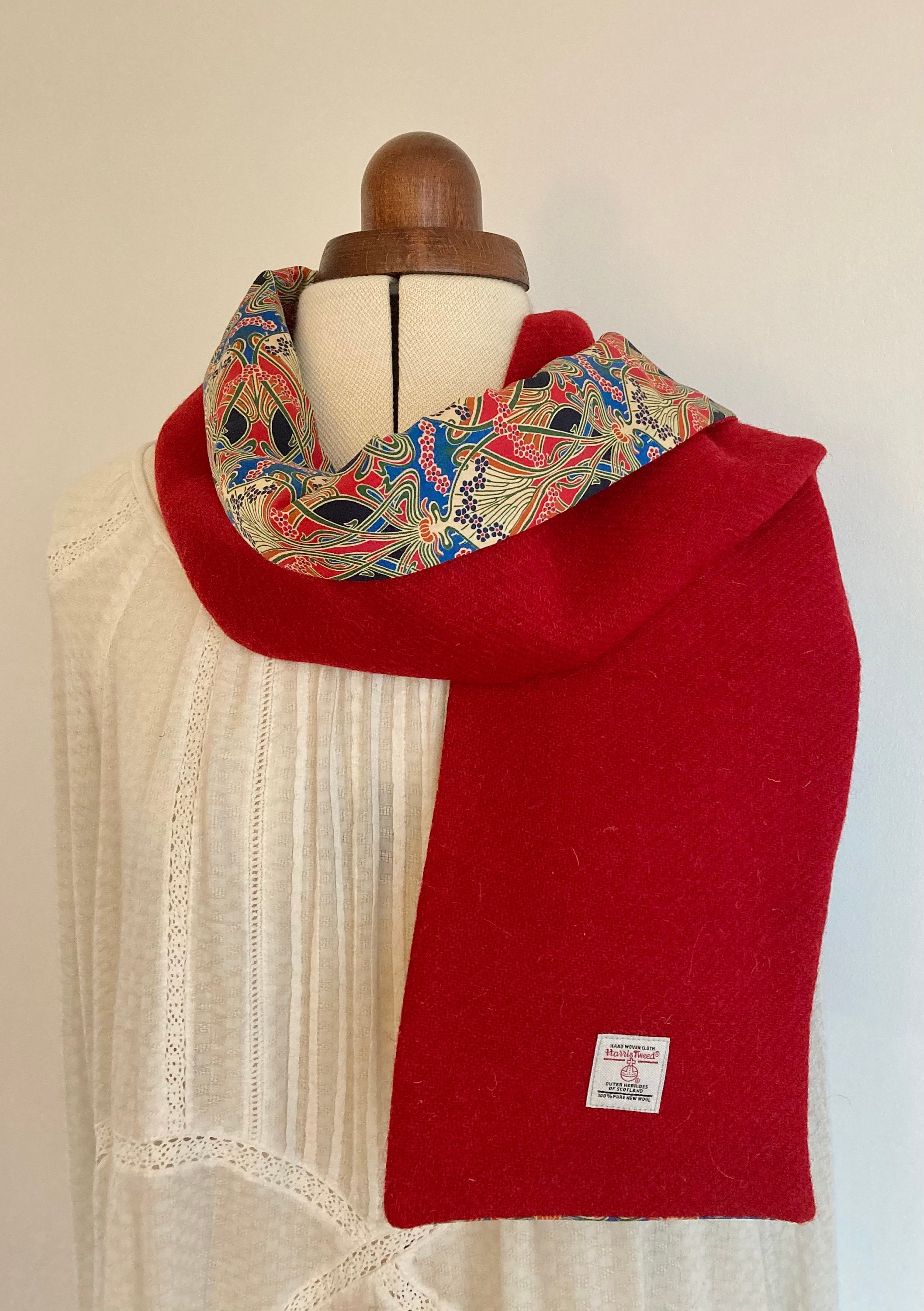 Harris Tweed, Liberty of London Fabric Scarf - Etsy