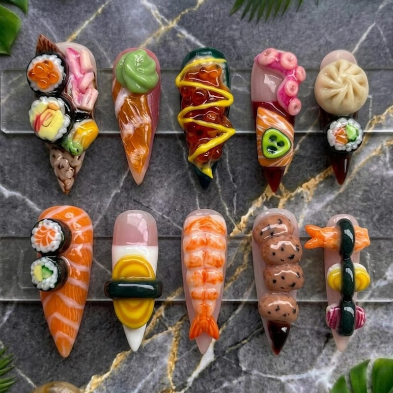 Sushi Nails 3d - Etsy