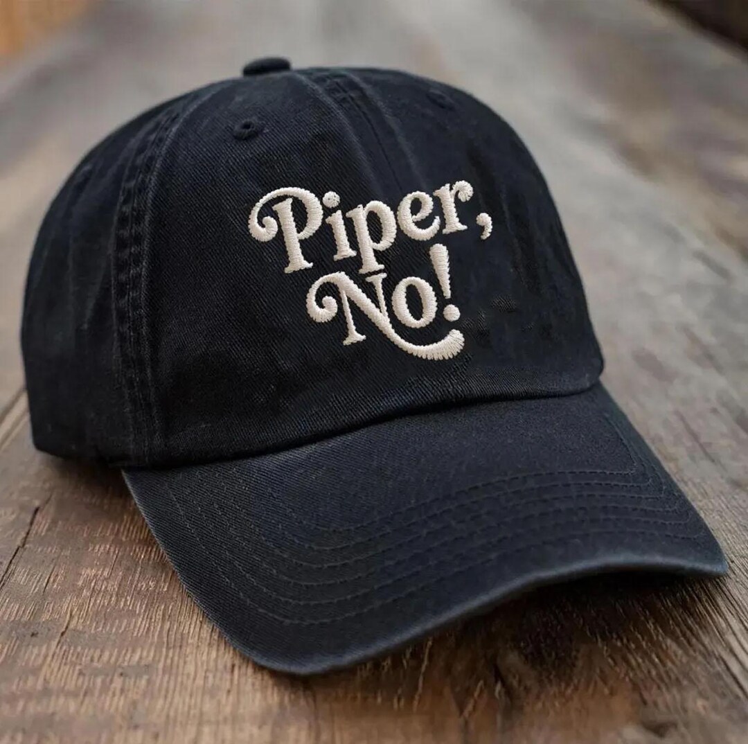 Embroidered Piper No White Lotus Hat, Joke Humor White Lotus Hat ...