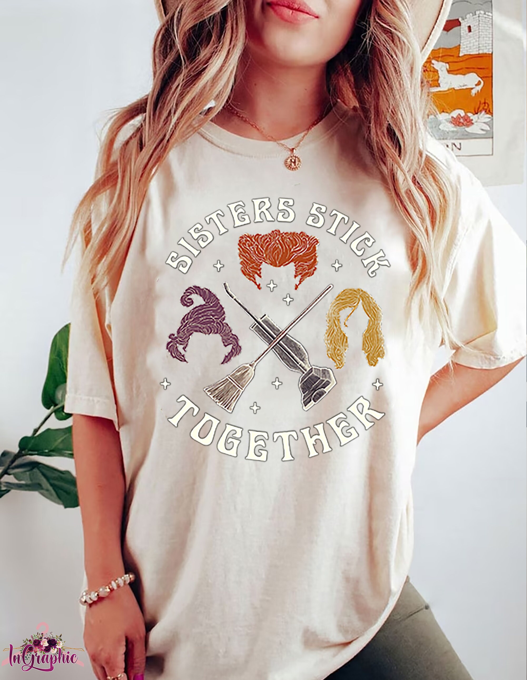 Disney Hocus Pocus Sanderson Sisters Sistas Stick Together - Etsy