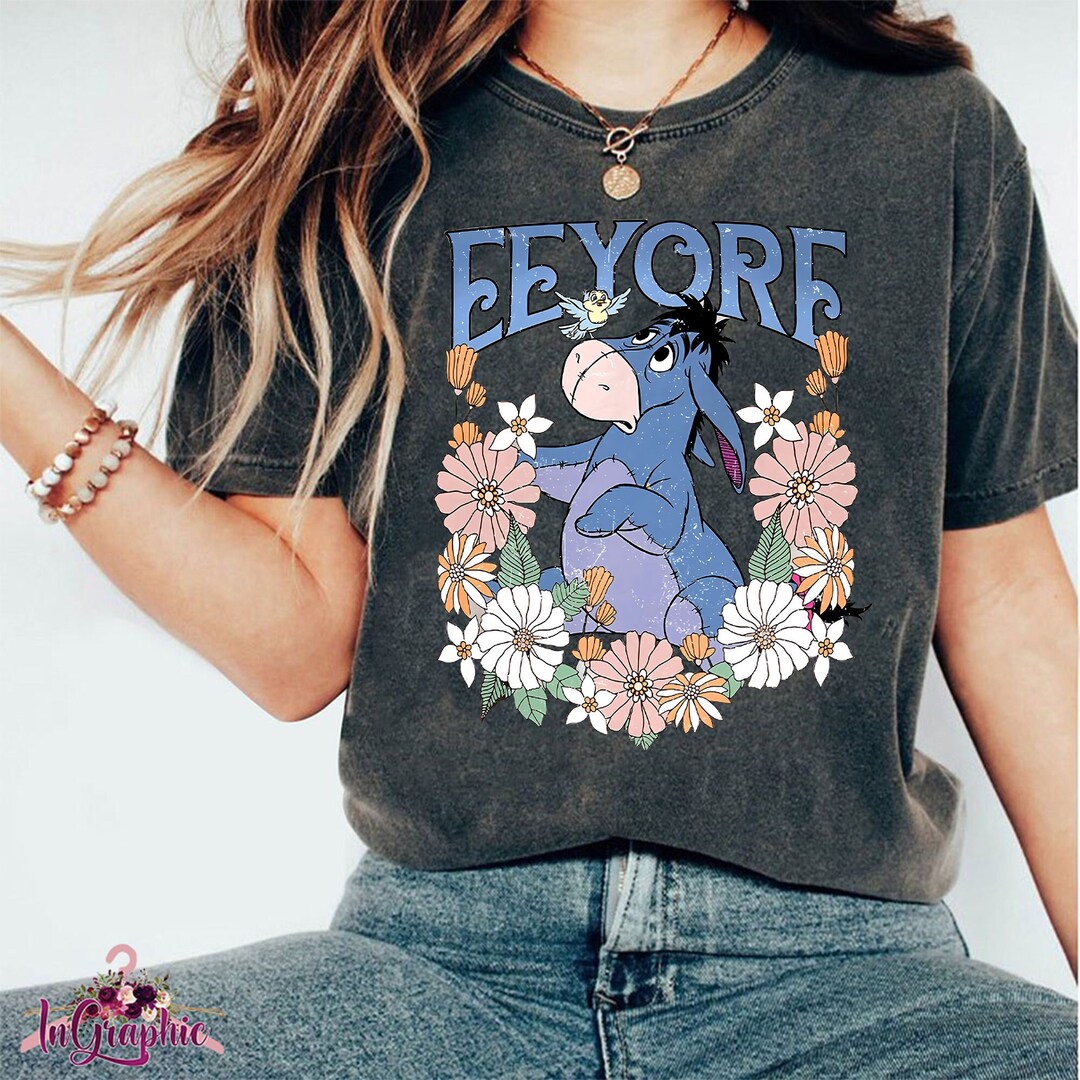 Retro Disney Eeyore Comfort Colors Shirt, Eeyore Winnie the Pooh Shirt ...