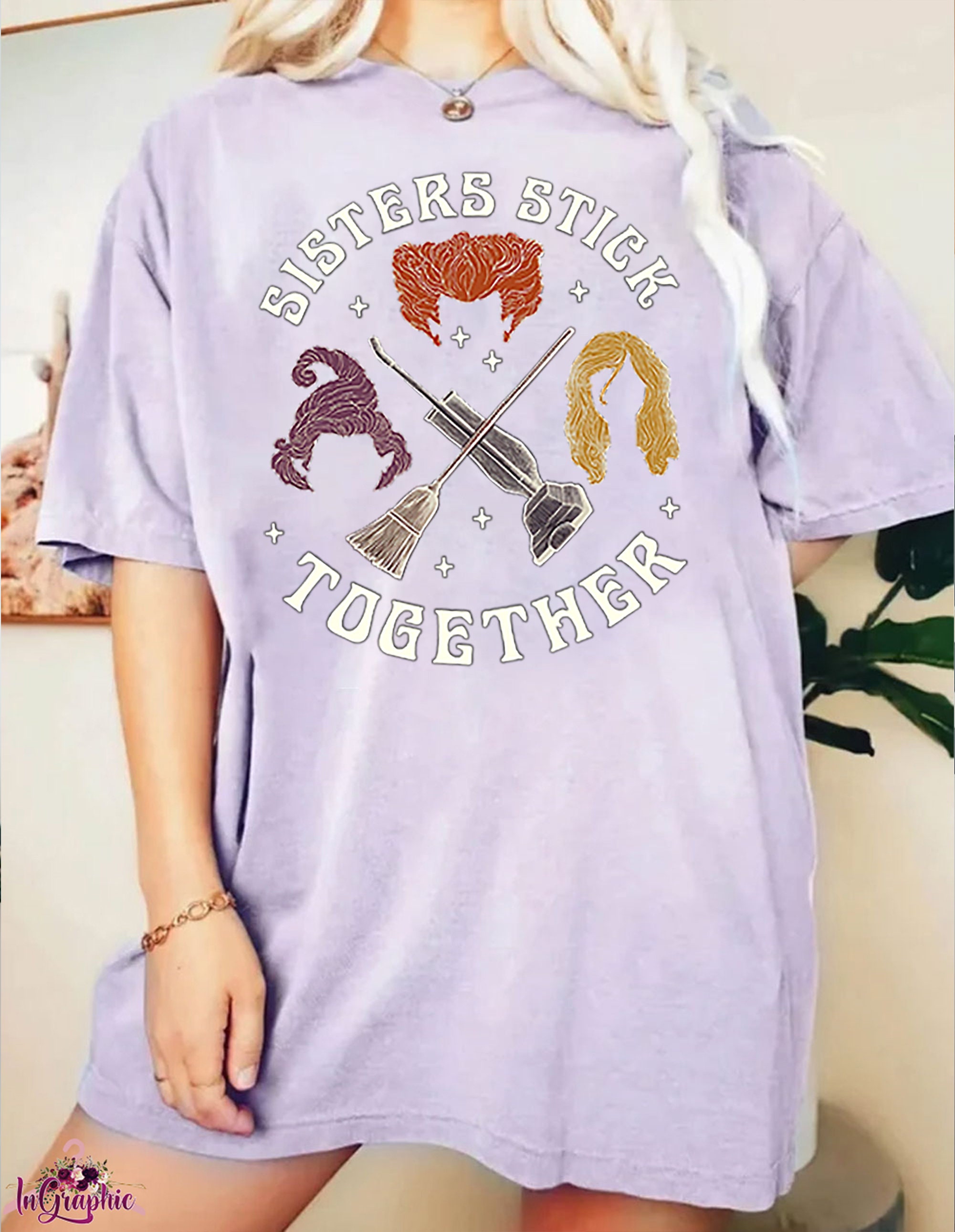 Disney Hocus Pocus Sanderson Sisters Sistas Stick Together - Etsy