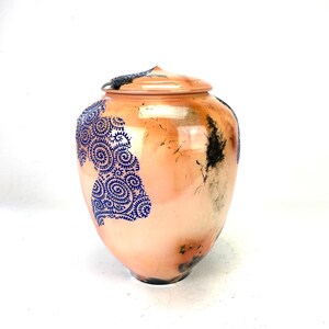 Art Ceramic Urn Urns for Human Ashes Raku Urn Urn for Human Ashes, Cremation Urn, Handmade ...