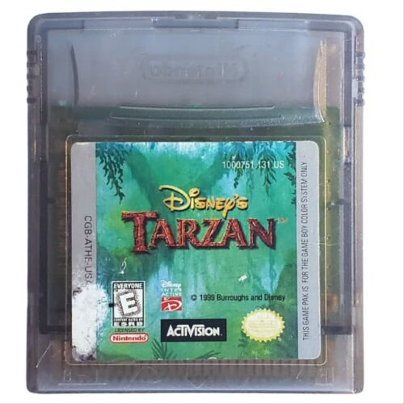 Disney's Tarzan Game Boy Color Cartridge Action-packed - Etsy