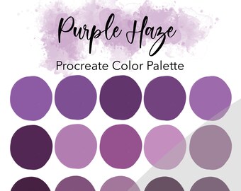 Beautiful Rainbow Procreate Color Palette, Color Swatches, iPad ...