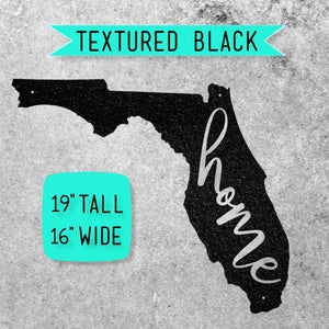 Metal Florida Home Sign / 11th Steel Anniversary Gift / 6th Iron ...