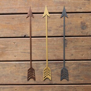 Decorative Metal Arrow Wall Art 18" - Metal Arrow Decor- Silver Arrow ...