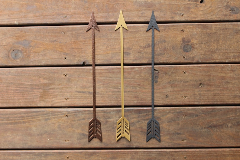 Decorative Metal Arrow Wall Art 18 Metal Arrow Decor | Etsy