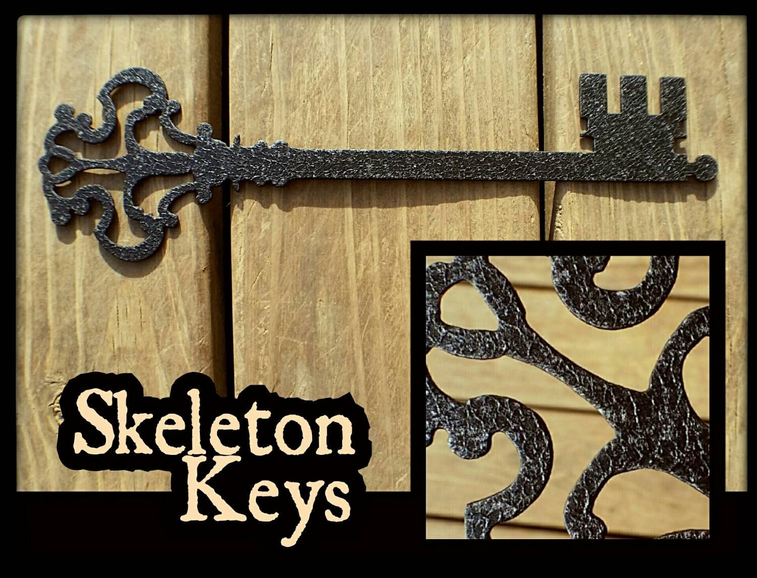 Metal Skeleton Key / Rustic Wall Art / Antique Decorations / - Etsy