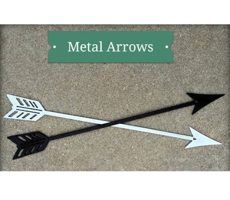 Decorative Metal Arrow Wall Art 18 Metal Arrow Decor | Etsy
