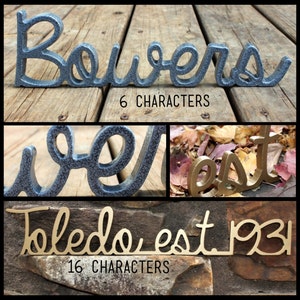 Custom Metal Sign: Thick Stand Alone Personalized Metal Name, Phrase ...