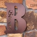 Rustic Metal Letter Decor custom Metal Sign Personalized - Etsy