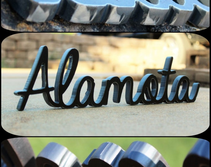 Custom Metal Sign: Thick Stand Alone Personalized Metal Name - Etsy