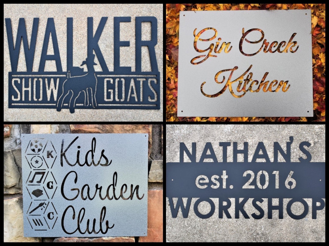 Custom Metal Sign DRAFTING FEE: All Purpose Personalized Metal Decor ...