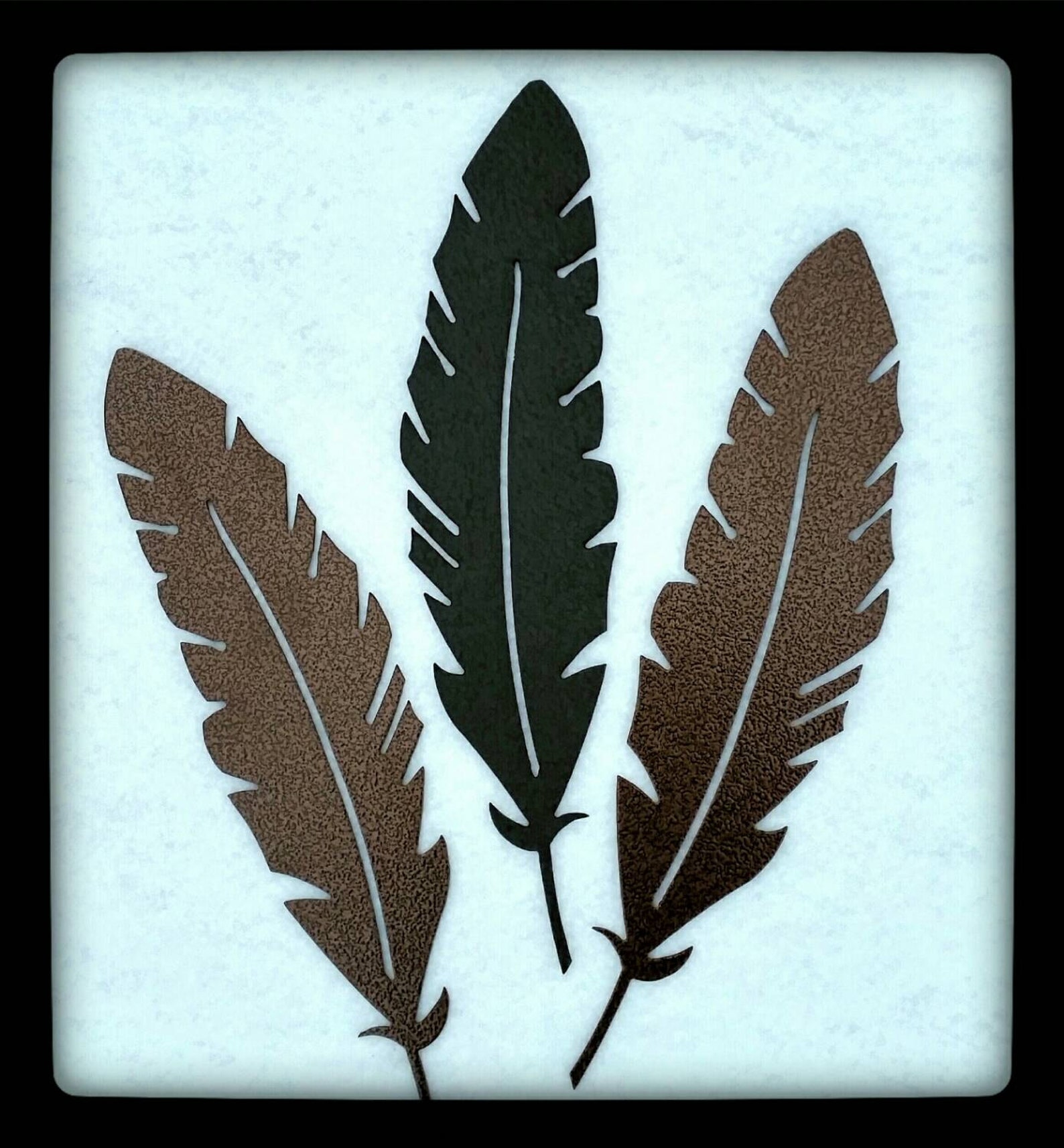 Metal Bird Feather: 12 18 or 24 Steel - Etsy