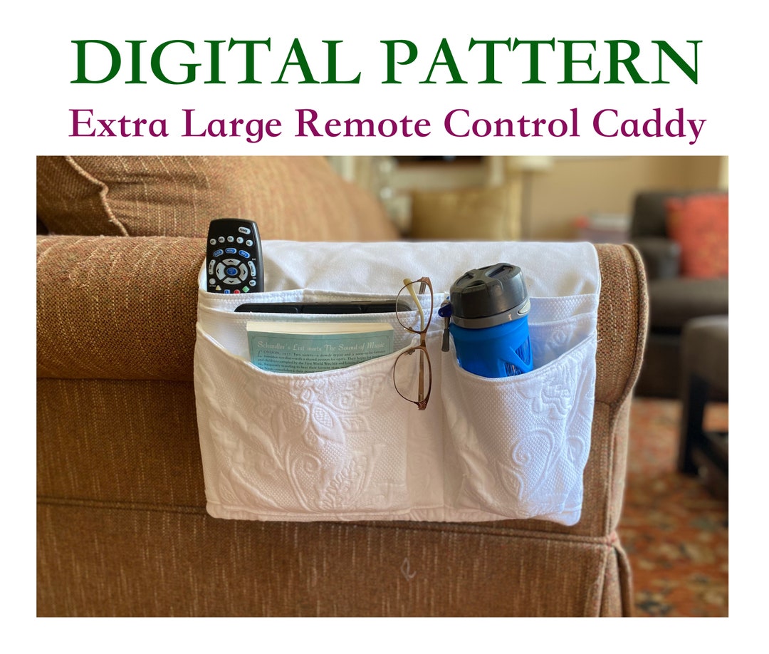 Extra Large Remote Control Caddy DIGITAL PDF SEWING Pattern. Easy ...