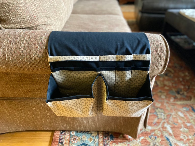 Knitting Caddy PDF Pattern: Extra Large Sofa Arm Storage Organizer ...