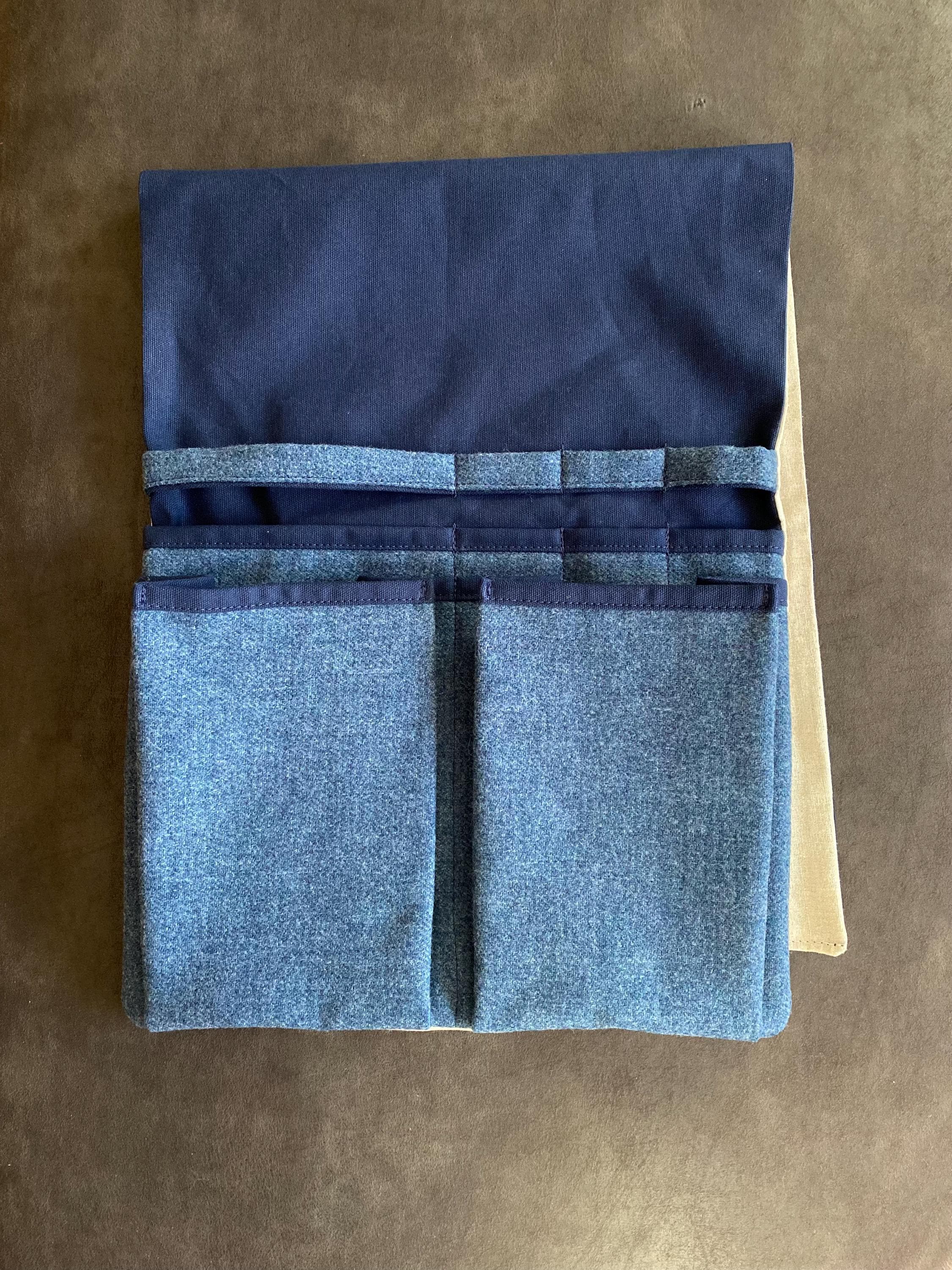 Extra Large Knitting Caddy: Sofa Arm Organizer for Yarn, Scissors and ...