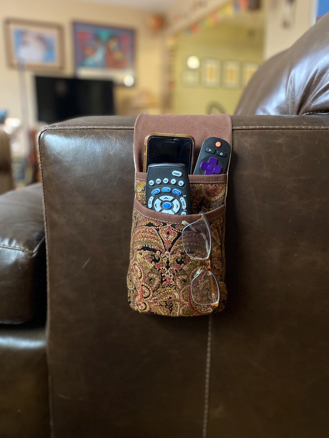 Remote Control Holder Caddy for Sofa Chair Arm, Under Seat Cushion or ...