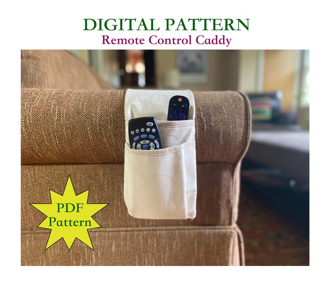Remote Control Caddy (digital PDF) Sewing Pattern: Sofa, Couch or Chair ...