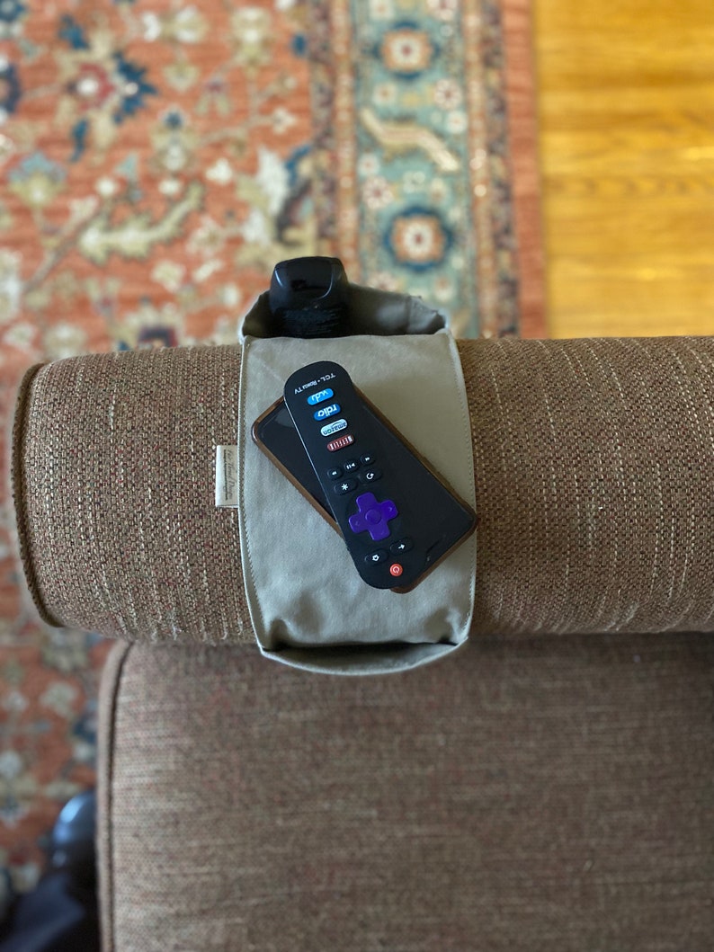 Remote Control Caddy PDF Pattern for Sofa Arm Under Seat | Etsy