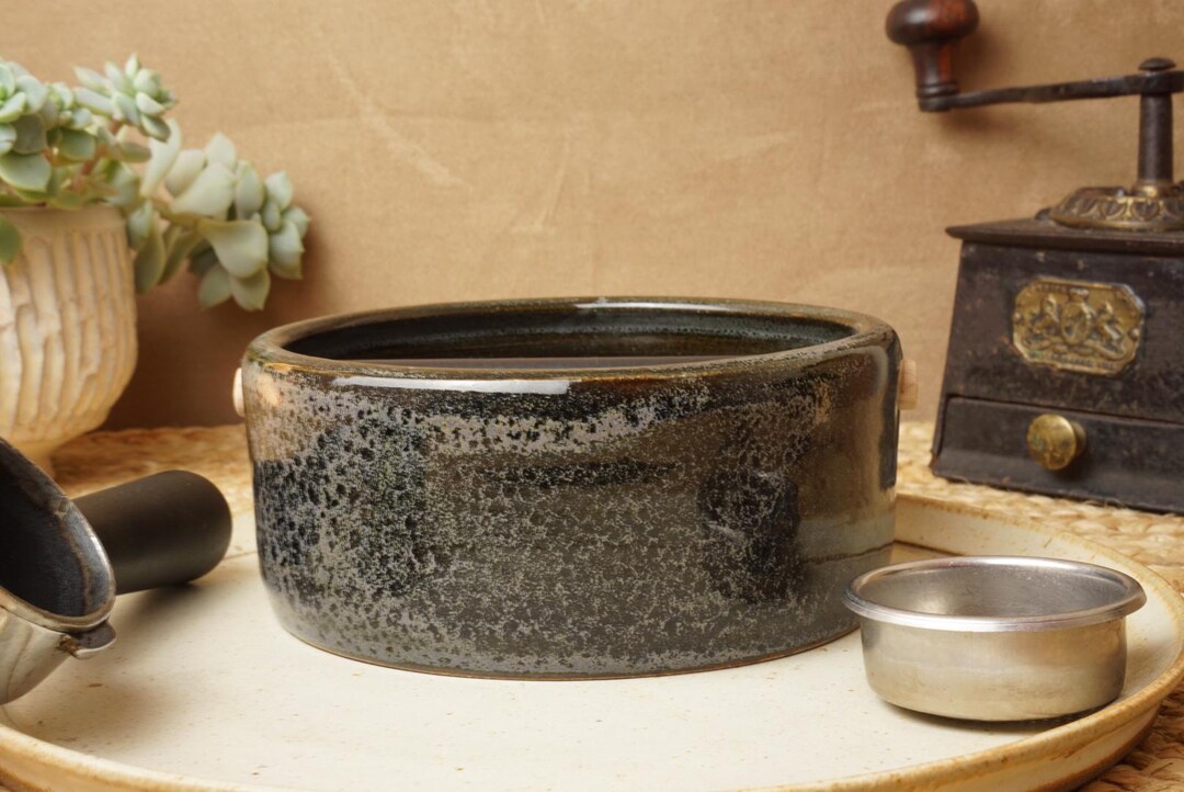 Knock Box. Coffee Knock Box. Handmade Studio Pottery. Height 6.5cm ...