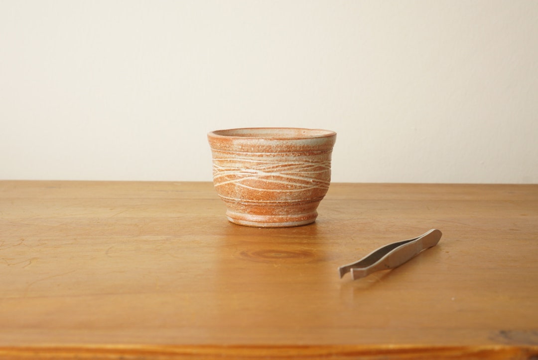 Bonsai Pot. Shino Glazed Mame Bonsai Pot. Handmade Wheel - Etsy