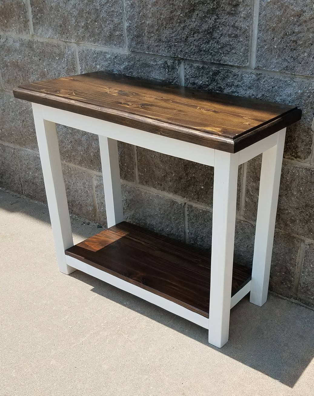 Farmhouse Side Table - Farmhouse End Table - Rustic Table - Farmhouse ...