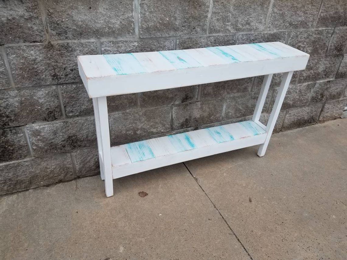 Farmhouse Style Sofa Table/console Table With White and | Etsy