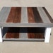 Reclaimed Wood Coffee Table With Multi-colored Stain and Lower - Etsy