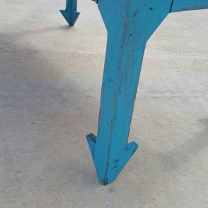 Farmhouse Coffee Table With Arrow Legs - Reclaimed Wood Coffee Table ...