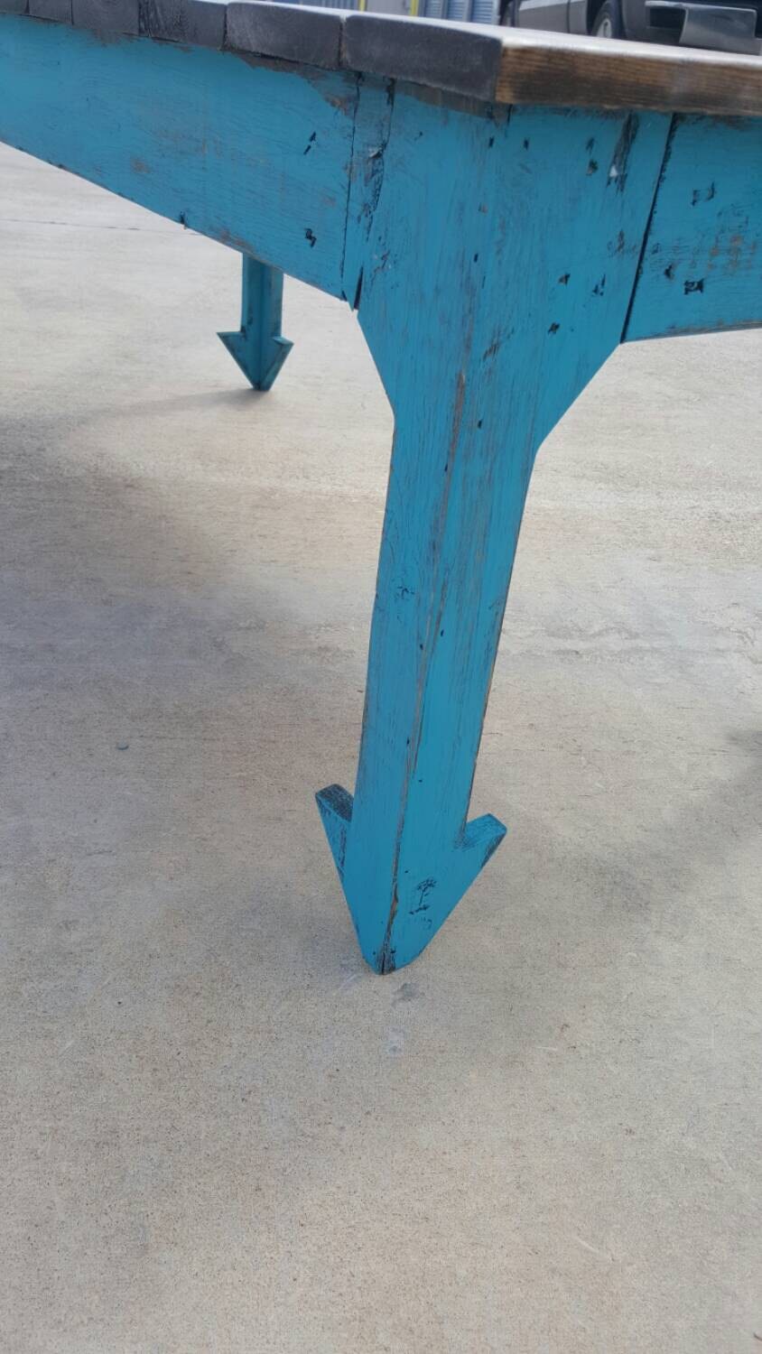 Farmhouse Coffee Table With Arrow Legs Reclaimed Wood Coffee | Etsy