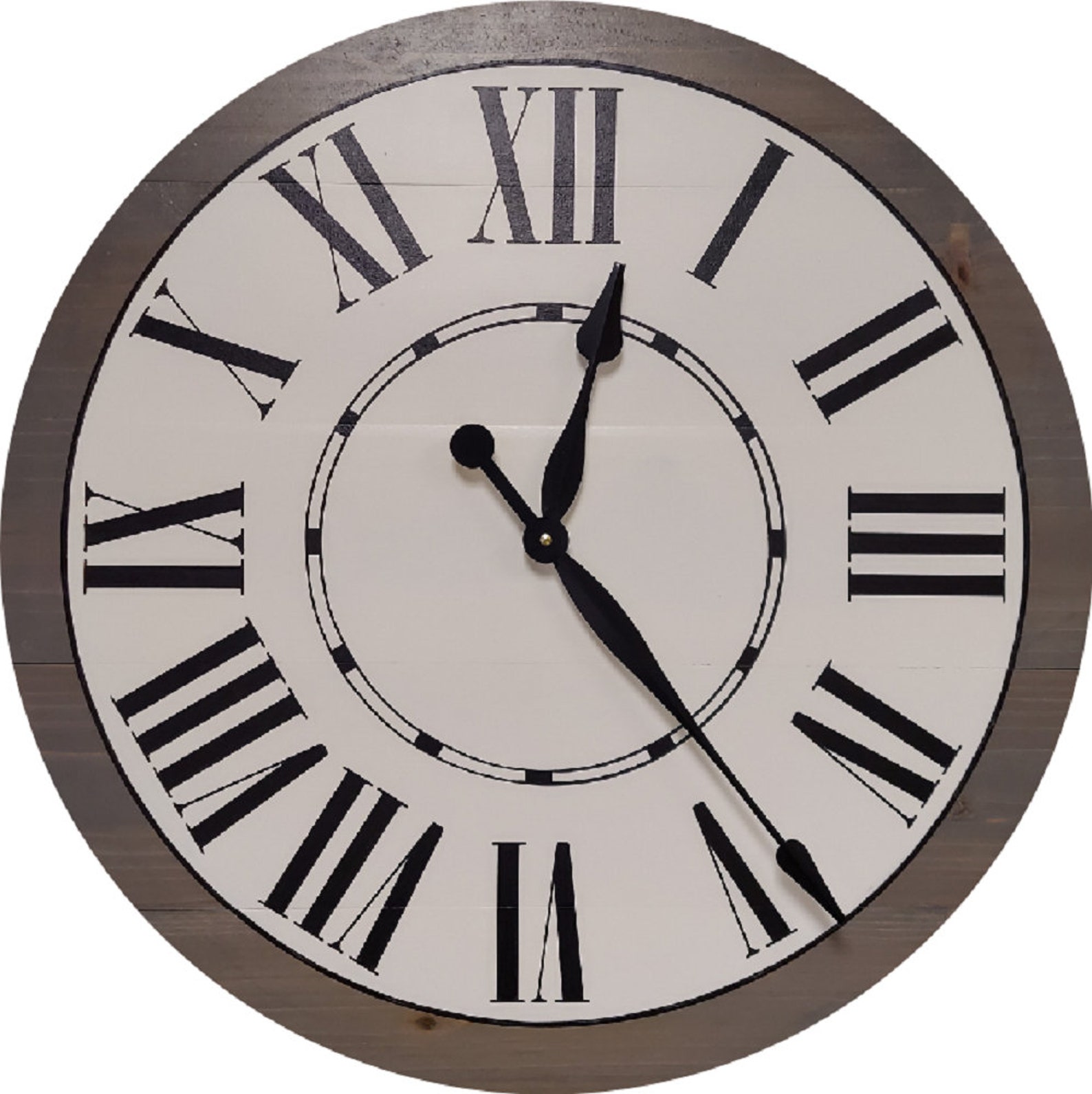 The Gaelis Farmhouse Clock - Rustic Clock - Over Sized Wall Clock - Big ...