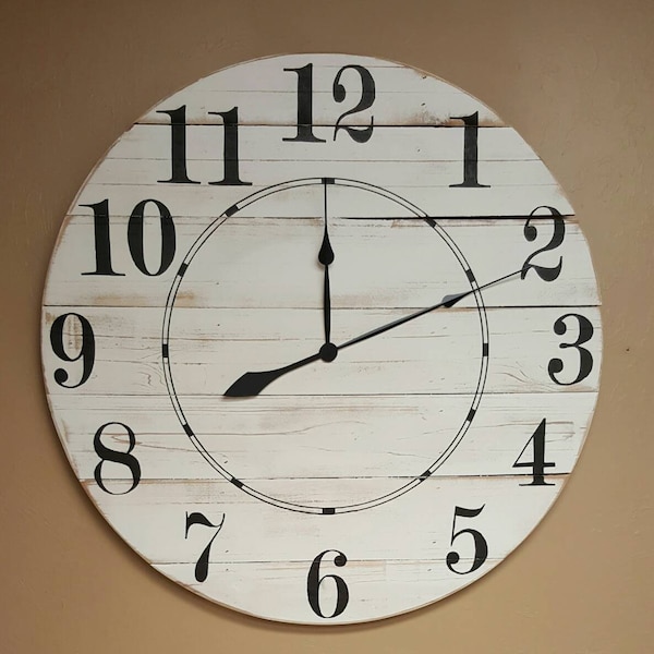 Farmhouse Wall Clock - Etsy