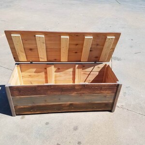 Farmhouse Storage Bench, Cedar Chest. Reclaimed Wood Chest, Boho ...