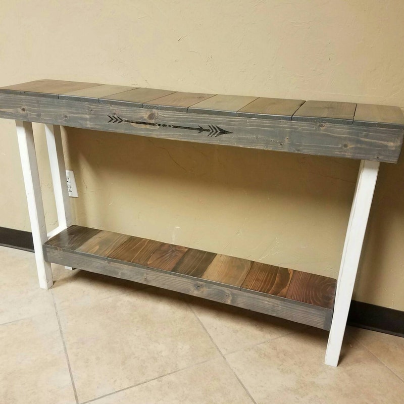 Rustic Console Table - Etsy