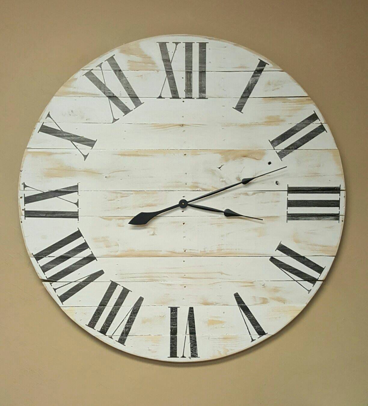 Horizontal Classic Farmhouse Wall Clock Large Clock - Etsy