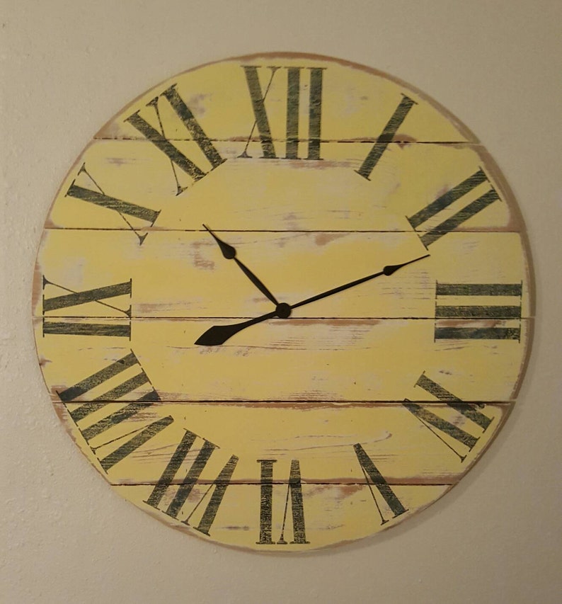 36 Weathered Wood Fixer Upper Farmhouse Style Wall Clock - Etsy