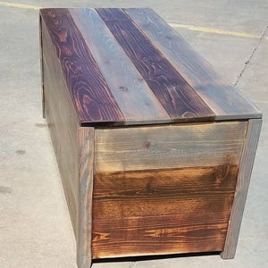 Farmhouse Storage Bench, Cedar Chest. Reclaimed Wood Chest, Boho ...