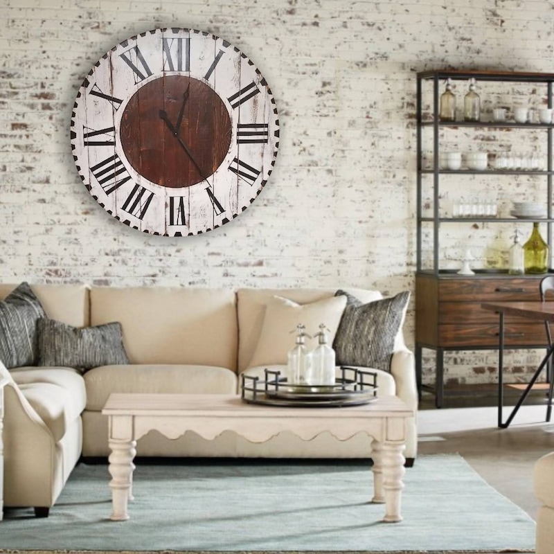 Distressed Clock - Etsy