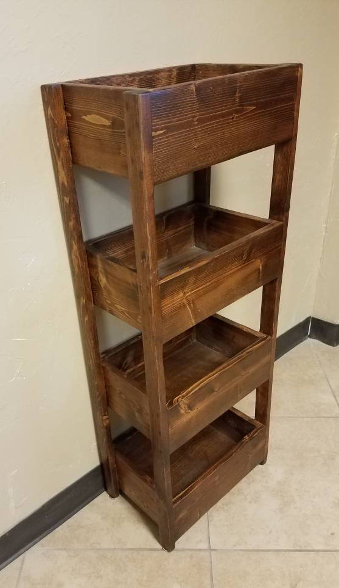 Kitchen Storage Bins - Farmhouse Storage Bin - Reclaimed Wood Storage ...
