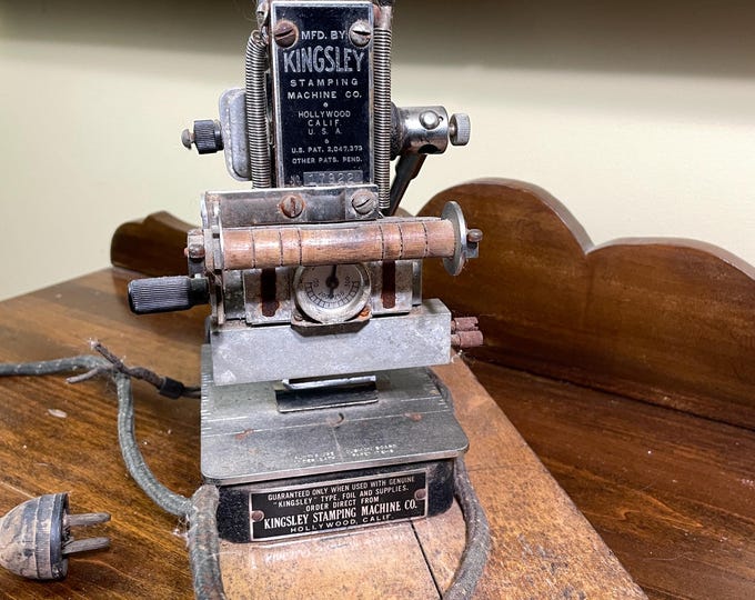 Reserved for Jackie Kingsley Stamping Machine Vintage NOT WORKING - Etsy